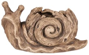 Šnek - obal na květiny, velký, magneziová keramika