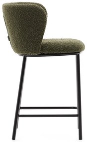 Zelená barová židle (výška sedáku 65 cm) Ciselia – Kave Home