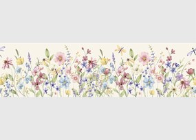 Samolepící bordura na zeď Divoká Akvarelová Flóra | 5 m x 13.8 cm | DWB8457