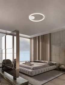 LED stmívatelné bílé designové stropní svítidlo Hedra 60W