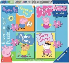 Ravensburger Moje první puzzle Prasátko Peppa 2/3/4/5 dílků / od 18 mě