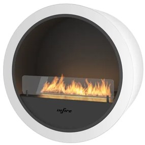 InFire - Nástěnný BIO krb pr. 70 cm 3kW bílá