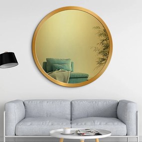 Zrcadlo Balde Gold - gold glass Rozměr: Ø 100 cm