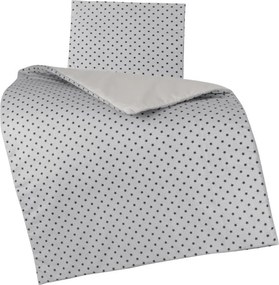Bellatex Peřinka a polštářek pro kojence Šedá 75x100 cm, 42x32 cm