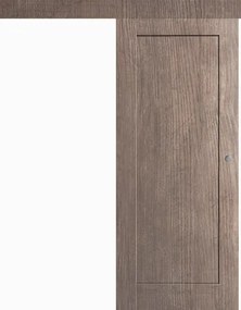 posuvné interiérové dveře na stěnu vasco doors FARO plné, model 1 Průchozí rozměr: 70 x 197 cm, Orientace dveří: Levé dveře, Dekor: Dub rustikální