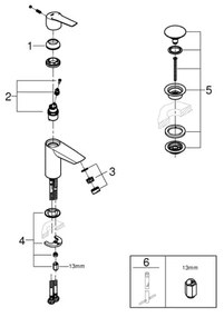 GROHE 23550002 - Umyvadlová baterie START DN 15 lesklý chrom