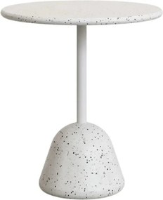 Bílý terrazzo kulatý jídelní stůl ø 70 cm Saura – Kave Home