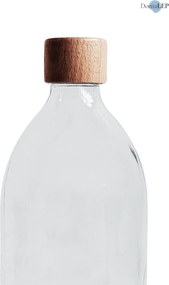 Dávkovač mýdla STELLA 540 ml s uzávěrem přírodní dřevo