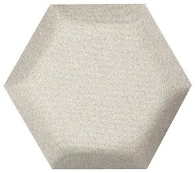 Egibi Čalouněný akustický panel nástěnný Luna 33 cream hexagon - Hexagon 6x15 cm