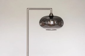 Stojací designová lampa Renton Steel