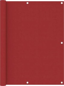 vidaXL Balkonová zástěna 120 x 300 cm 100% polyester oxford [134956] Barva: Červená