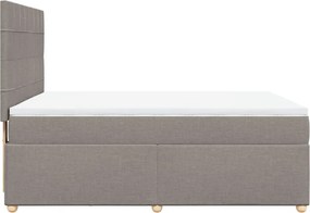 Box spring postel s matrací taupe 140x200 cm textil 3291307