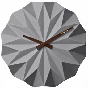 Hodiny Origami šedé