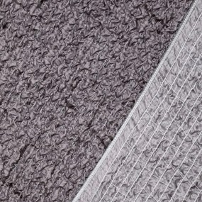 Bielastické potahy VITTORIA šedá trojkřeslo s dřevěnými rukojeťmi (š. 150 - 200 cm)