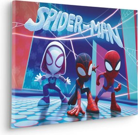 Komar Nástěnný obraz na rámu Spiderman Glowy Spideys 40 x 60 cm