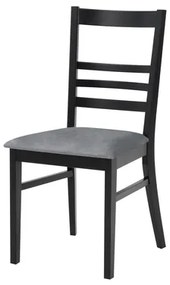 Černá dřevěná židle FIDUS