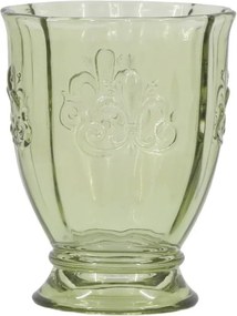 Zelená sklenice Saint-Émilion s dekorem – Ø 8,5*10,5 cm / 250ml