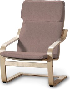 Sedák na křeslo IKEA Poäng barva růžová látka pletený vzor