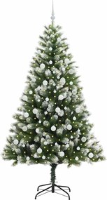Umělý vánoční stromeček s umělým sněhem 300 LED Teplá bílá 3395454