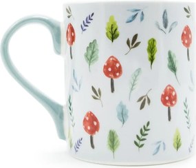 Porcelánový hrnek Houbičky, 280 ml – s motivem hub a nápisem Grow at your own pace