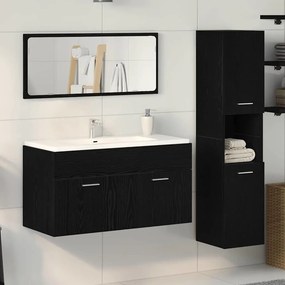 Sada koupelnového nábytku 3 ks Černý dub 90 x 38,5 x 46 cm 3334326