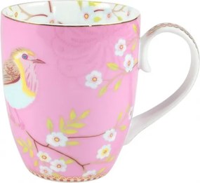 Pip Studio Floral Hrnek Early Bird růžový 350ml