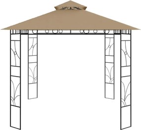 Altán 4 x 3 x 2,7 m taupe 160 g/m² 313916