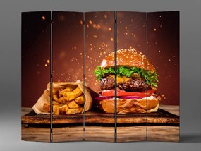 Liox Paraván hamburger s hranolky Rozměr: 225 x 180 cm