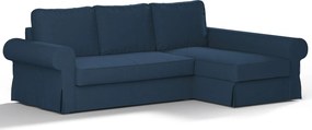 Potah na pohovku IKEA Backabro rozkládací se šezlongem barva tmavě modrá
