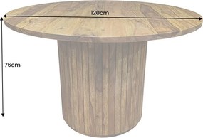 Kulatý jídelní stůl Raghuvir 120 cm Sheesham