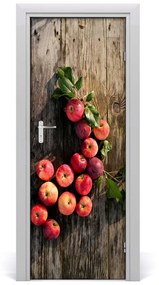 Fototapeta na dveře samolepící jablka na stole 75x205 cm