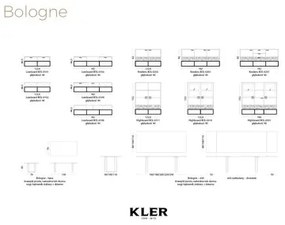 Televizní skříňka KLER Bologne