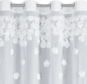 ZÁCLONA NA KROUŽCÍCH DIANA3 350X250 CM BÍLÁ