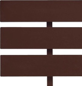 Rám postele tmavě hnědý masivní borovice 100 x 200 cm 283173