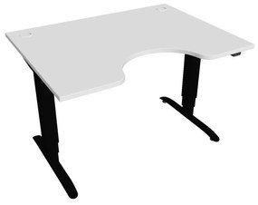 Hobis Motion Elektr. nastavitelný stůl 120x90 - HOBIS ERGO MOTION MSE 3 1200 Dekor stolové desky: bílá, Barva kovové podnože: černá