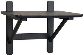 OnaDnes -20% Černý dubový noční stolek ROWICO CAMROSE 40 x 40 cm