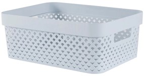 Světle modrý plastový úložný box 36x27x14 cm Pure – Curver