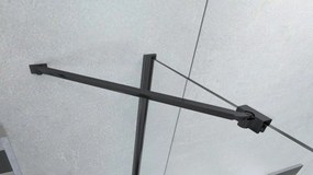 BETA COMBI BLACK 80x100 Clear Obdélníkový sprchový kout bez vaničky