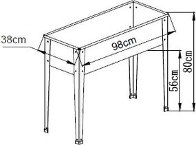 LANIT PLAST, s.r.o. vyvýšený záhon LANITPLAST RAISED BED 104 LG2423