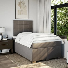 Box spring postel s matrací taupe 120x200 cm textil 3290459