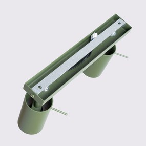 Sollux Lighting Stropní svítidlo RING 2 olivově zelené