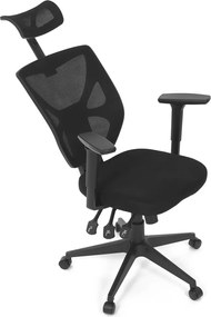 Ergonomická kancelářská židle EVRON - černá síťovina