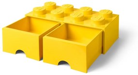 Žlutý úložný box se dvěma šuplíky LEGO®
