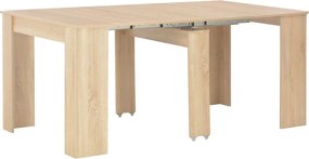 vidaXL Rozkládací jídelní stůl s vysokým leskem 175 x 90 x 75 cm [283730] Barva: dub
