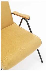 Žlutá židle s područkami Ryan KARE DESIGN