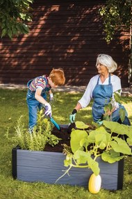 KETER Maple Square - vyvýšený záhon, grafit