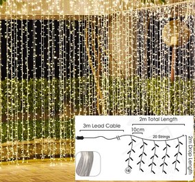 ACA Lighting Apostolidis LED Curtain lights X08360121