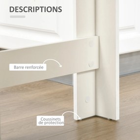 HOMCOM barový stůl pro 2 osoby, vysoký bistro stůl se 4 otevřenými policemi pro malé prostory — kuchyně a obývací pokoj, 115 x 50 x 102,7 cm, moderní…