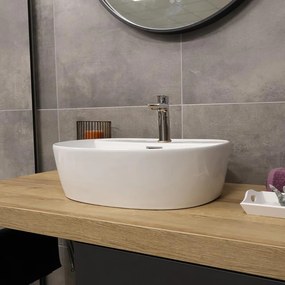 Mereo, Mereo Umyvadlo na desku s přepadem, Lota, 500x380x150 mm, oválné, keramické, MER-UC503815