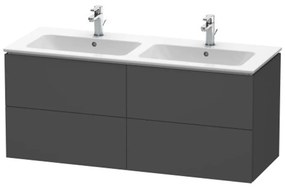 Duravit L-Cube - Umyvadlová skříňka 55x129x48 cm, 4 zásuvky, grafit mat LC625904949